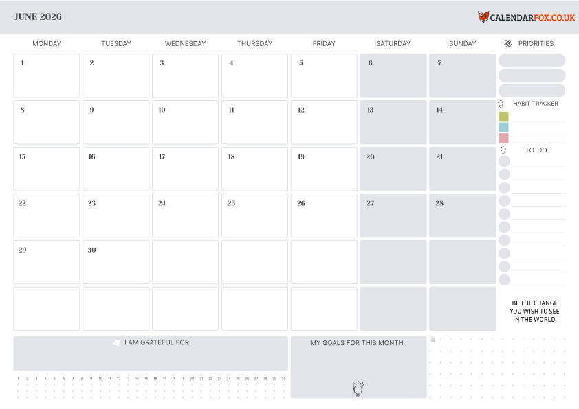 June 2026 Calendar - 25 Free Printable PDF Tmplates