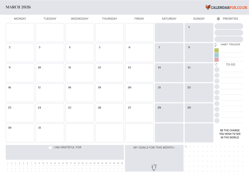 March 2026 Calendar - 25 Free Printable PDF Tmplates